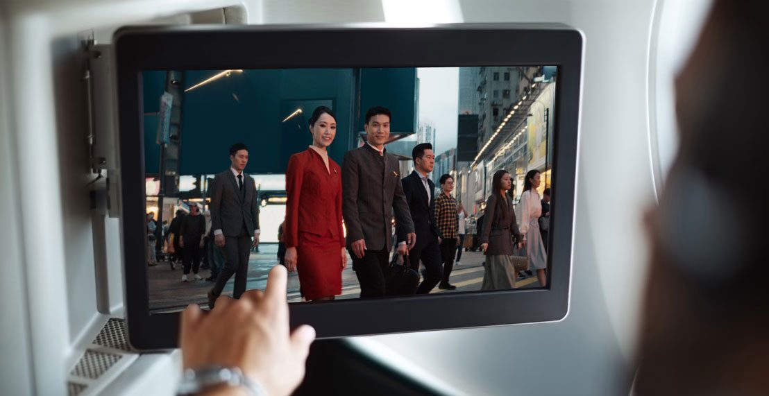 New inflight safety video celebrating the pulsing energy of Hong Kong